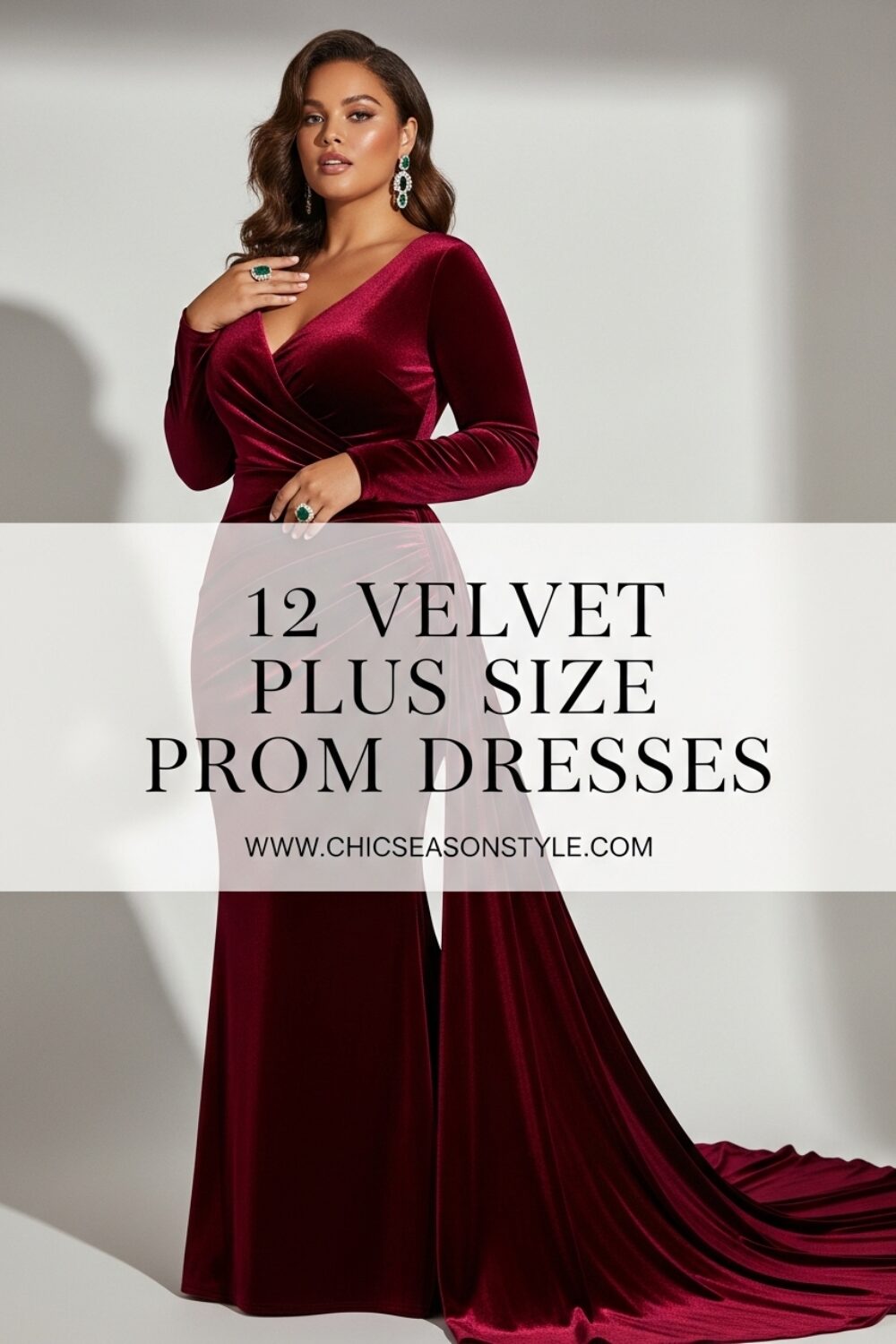 12 Plus Size Velvet Prom Dresses for a Magical Winter Night | Chic ...