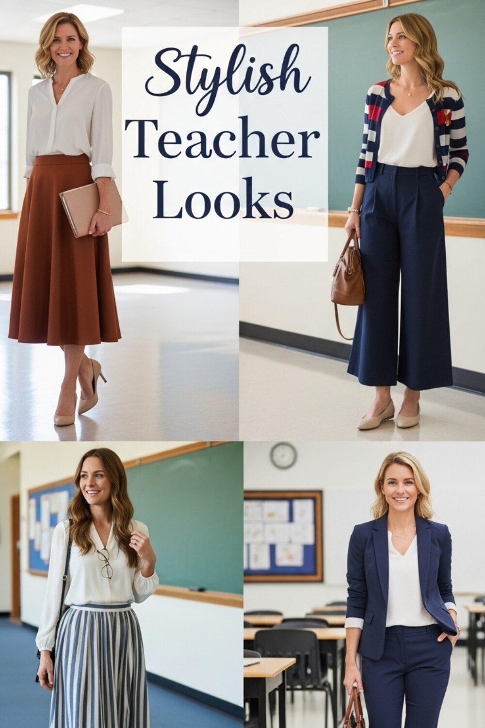 15 Stylish Teacher Outfit Ideas for the Classroom | Chic Season Style
