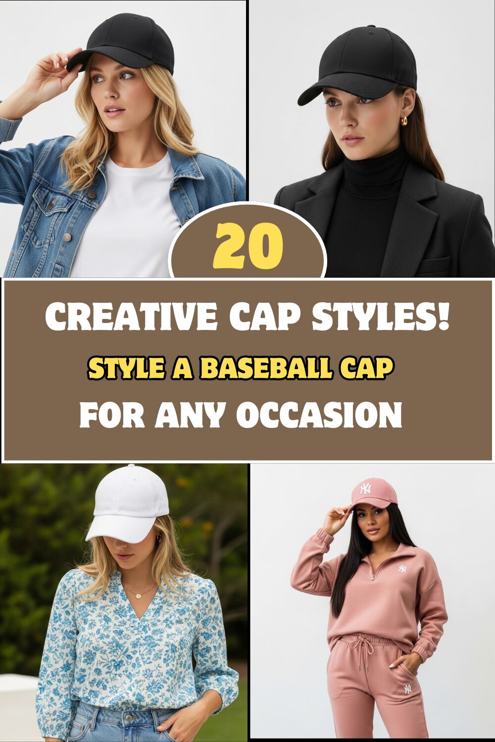 20 Creative Ways to Style a Baseball Cap for Any Occasion | Chic Season ...