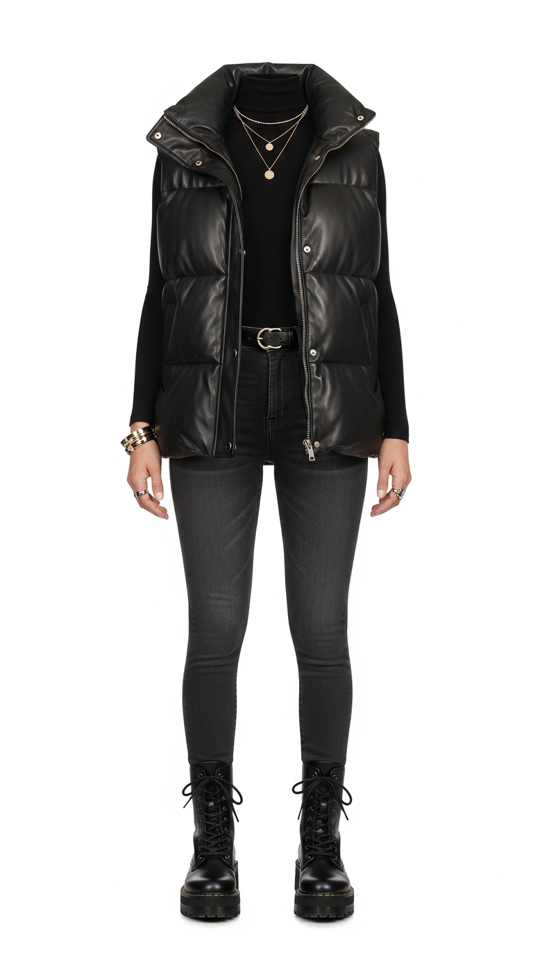 23 Chic Puffer Vest Outfits You’ll Want to Wear This Season | Chic ...