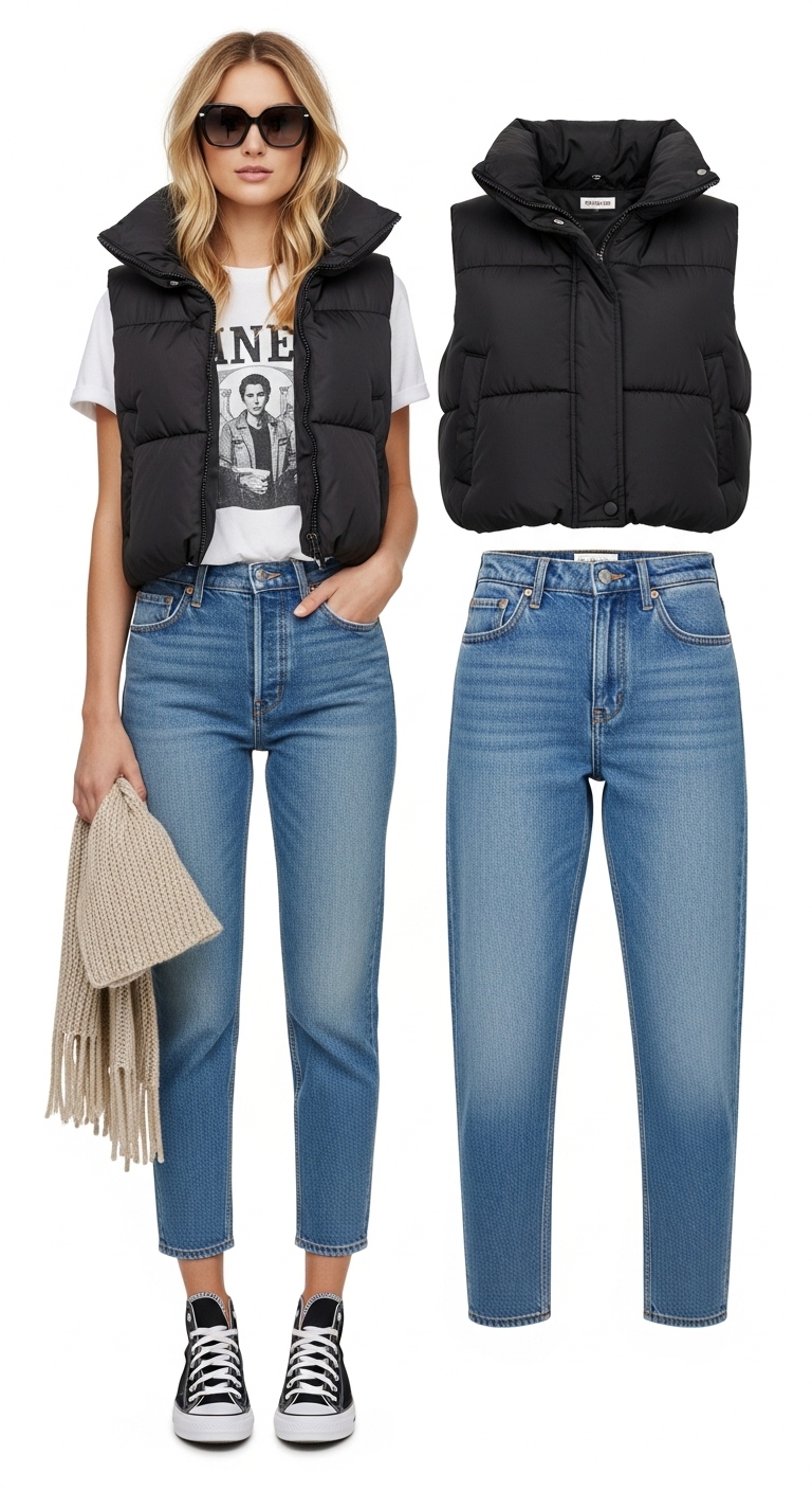 23 Chic Puffer Vest Outfits You’ll Want to Wear This Season | Chic ...