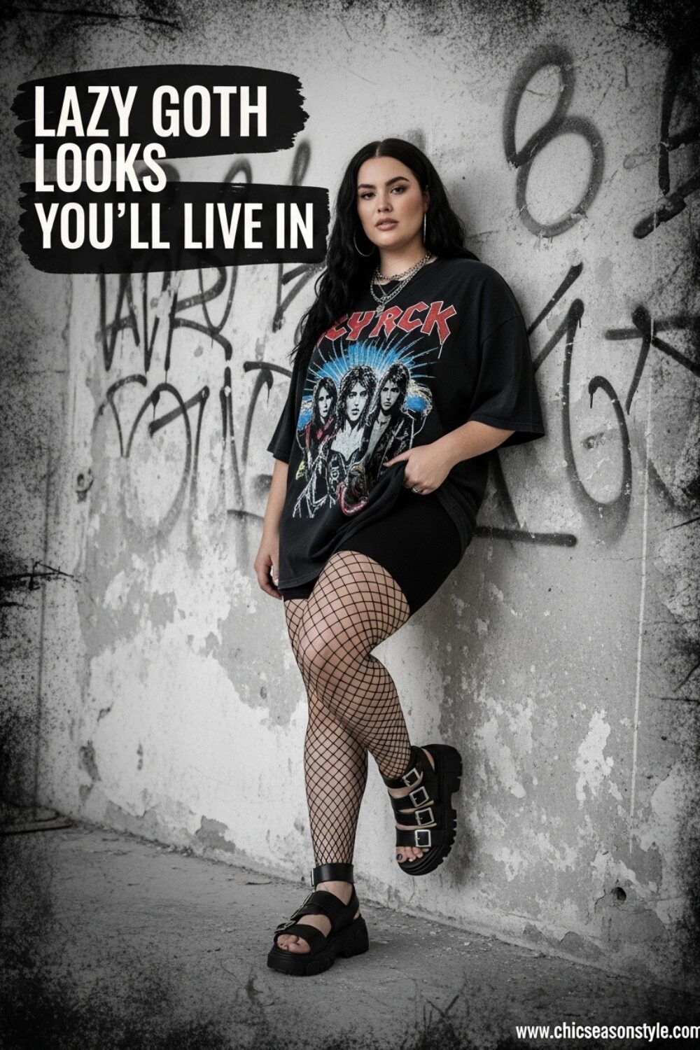 10 Bold Plus-Size Summer Goth Outfits for Curvy Women’s Gothic Soul ...