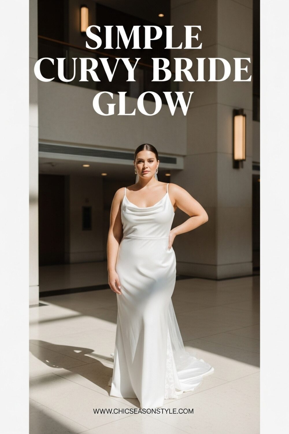 10 Simple Plus Size Civil Wedding Dresses Curvy Brides Will Love | Chic ...