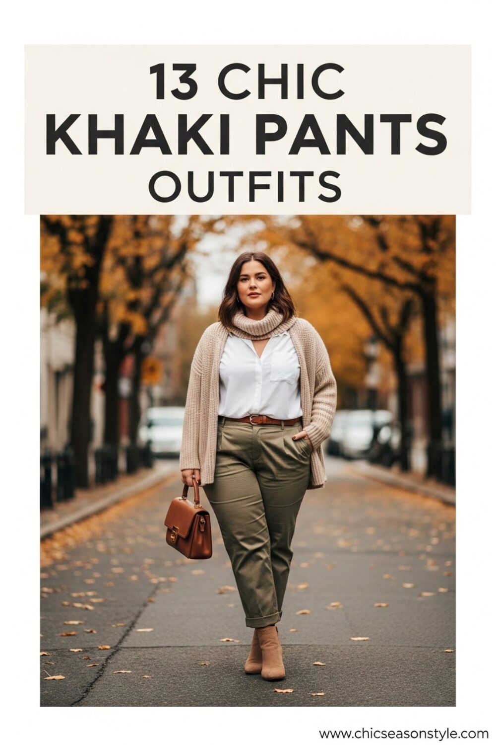 13 Chic Khaki Pants Outfit Ideas for Effortless Style | Chic Season Style